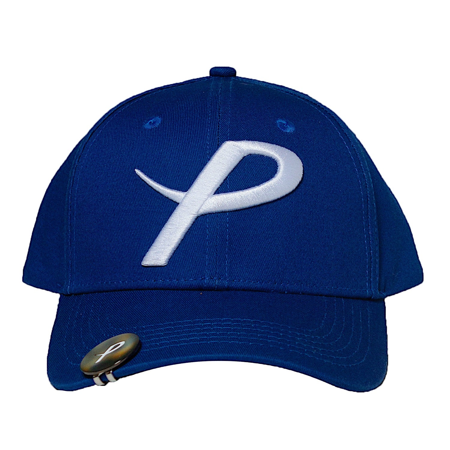 BIG "P" HAT W/ BALLMARKER (BLUE) – Pluto Golf